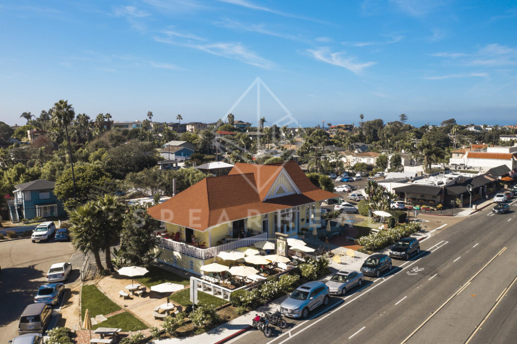 Pannikin Coffee & Tea in Encinitas | Drone Photo #3 - Spearhead Media