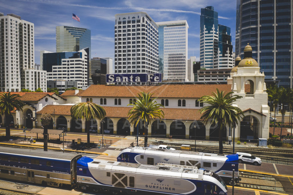 Photography of San Diego's Historic Santa Fe Depot Train Station during ...