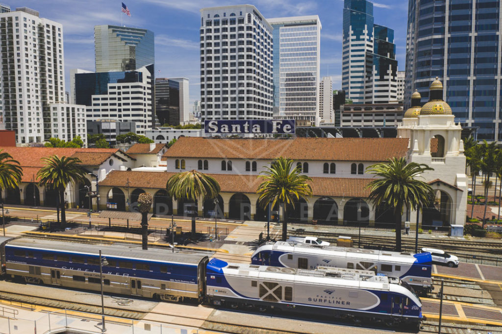 Photography of San Diego's Historic Santa Fe Depot Train Station during ...