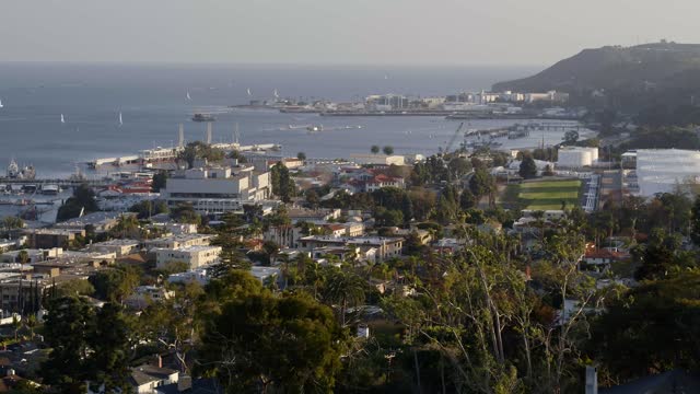 Point Loma with Boats in the San Diego Bay | Drone Video - 3 ...