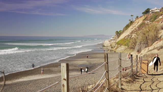 Gorgeous day at the surf spot Beacon's Beach in Leucadia Encinitas ...