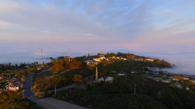 Mount Soledad and the Mt. Soledad National Veterans Memorial over the ...