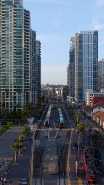 The Grande Condos Building in Downtown San Diego | Vertical Drone Video ...