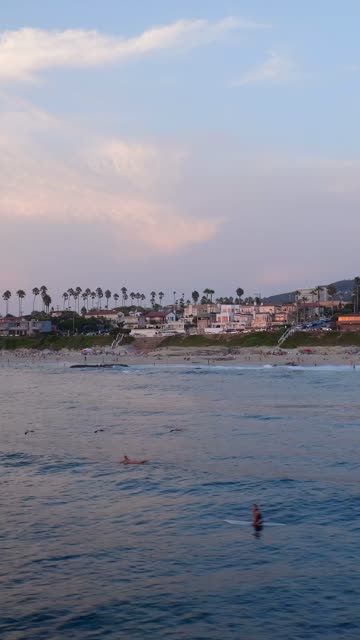 Beautiful afternoon at Windansea Beach in La Jolla with crowds enjoying ...
